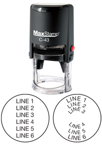 MaxStamp C-43 Self-Inking Inspection Stamp