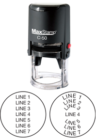 MaxStamp C-50 Self-Inking Inspection Stamp